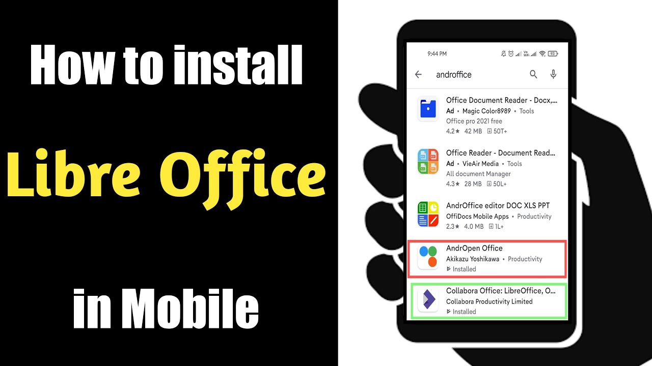 How to install Libre office in Mobile | Libre Office in Mobile #youtube ...