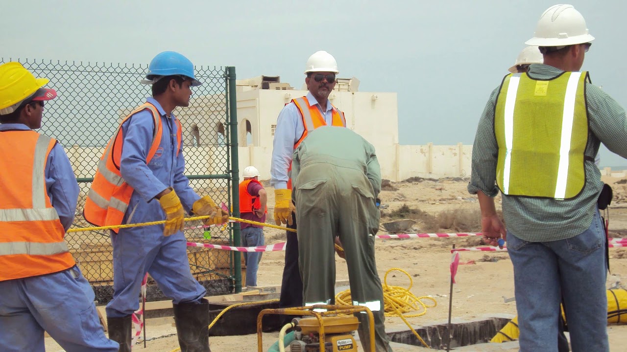 Submarine Communications Cabling & Installation Of Beach Manhole ...