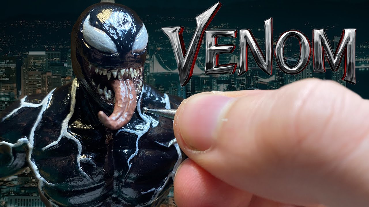 Sculpting Venom with polymer clay. - YouTube