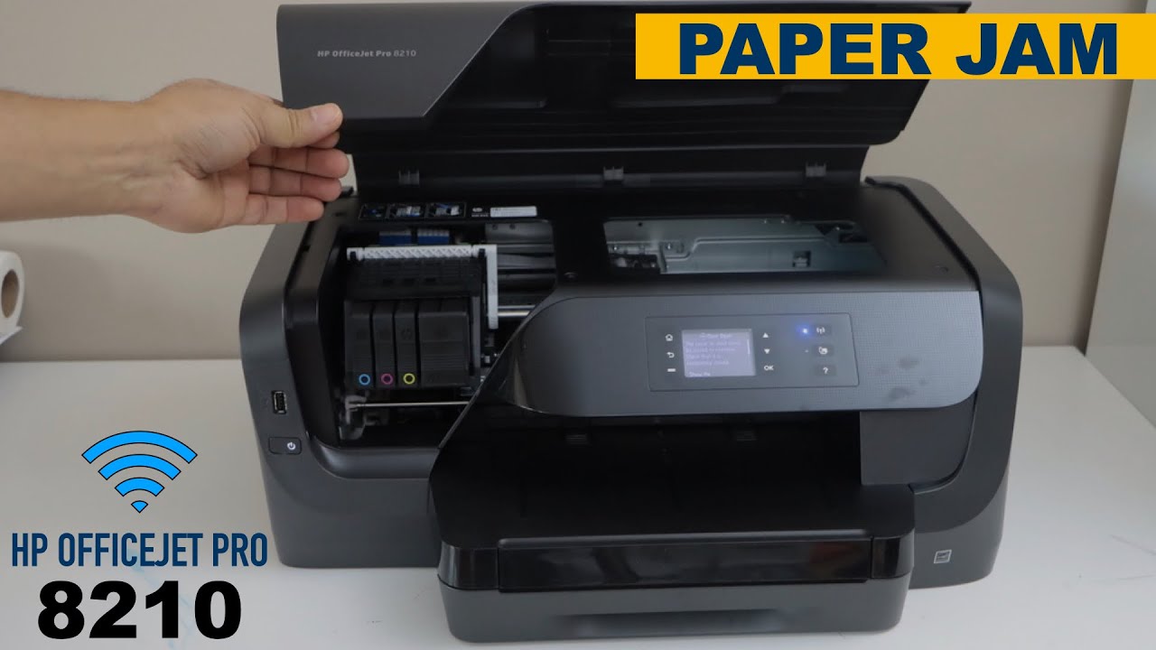 HP OfficeJet Pro 8210 Paper Jam. - YouTube