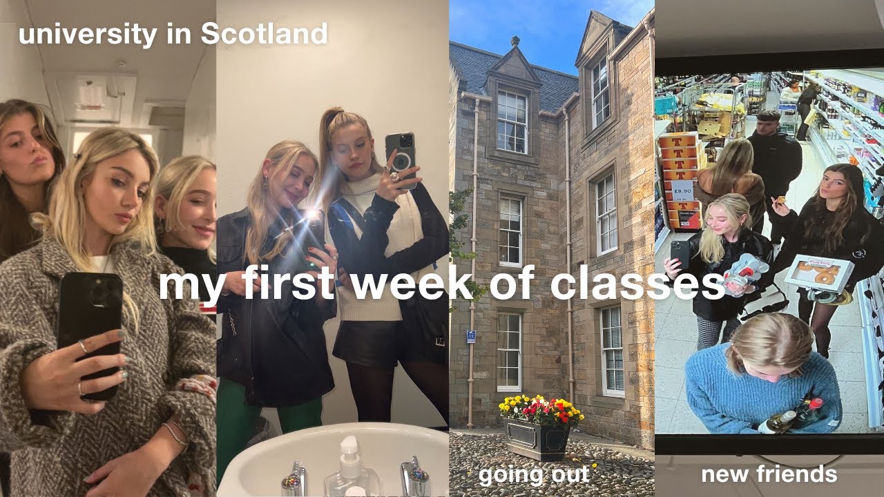 my first week of classes at university | traditions & going out - YouTube