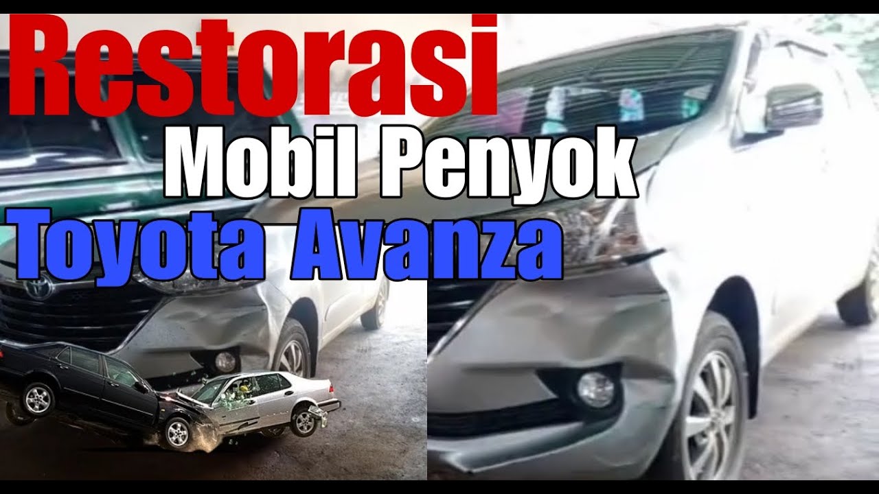Restorasi mobil Penyok parah ‼️ proses ketok magic bodi mobil Toyota ...