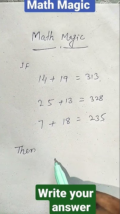Math Magic, Mathematical Trick, Play With Numbers, Class 8 Math Tricks ...
