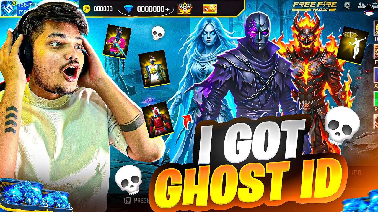 FREE FIRE I GOT NEW GHOST ID👻 POOR TO RICH IN NEW GHOST MARKET EVENT ...