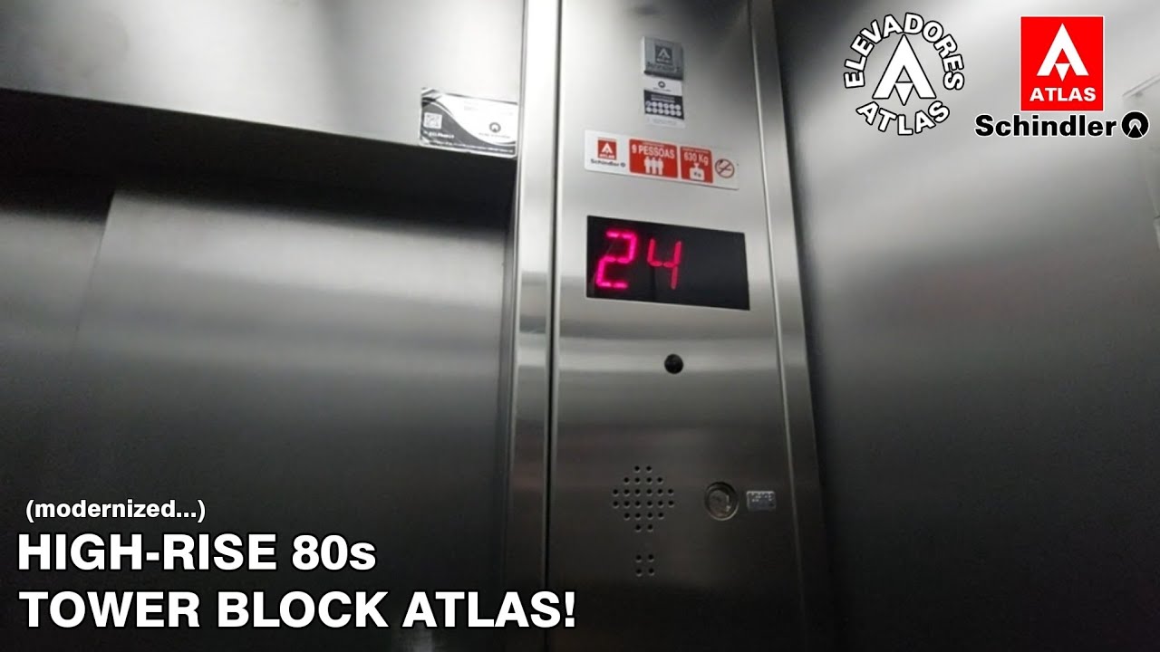 High-Rise ATLAS (mod. Atlas Schindler) Traction Elevators - Pope Pius I Tower, S 37th St. - GO ...