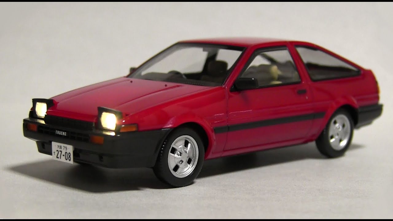 楽プラ AE86 トレノ TRUENO 1/32 SNAP KIT TOYOTA - YouTube