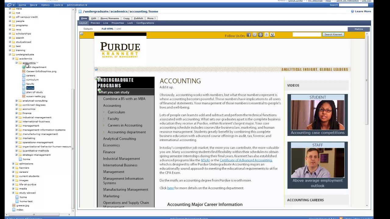 Creating & Managing Page Navigation or Cascade updating menus - YouTube