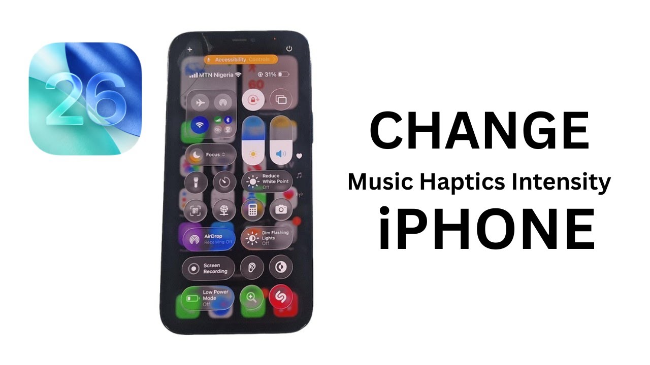 How to Change Music Haptics Intensity on iPhone iOS 26 - YouTube