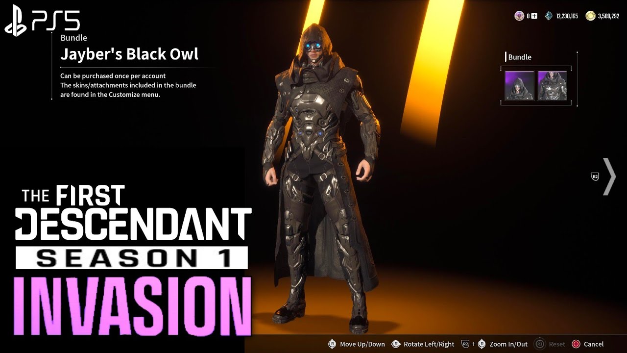 Jayber's Black Owl Skin THE FIRST DESCENDANT Jayber's Black Owl Skin ...
