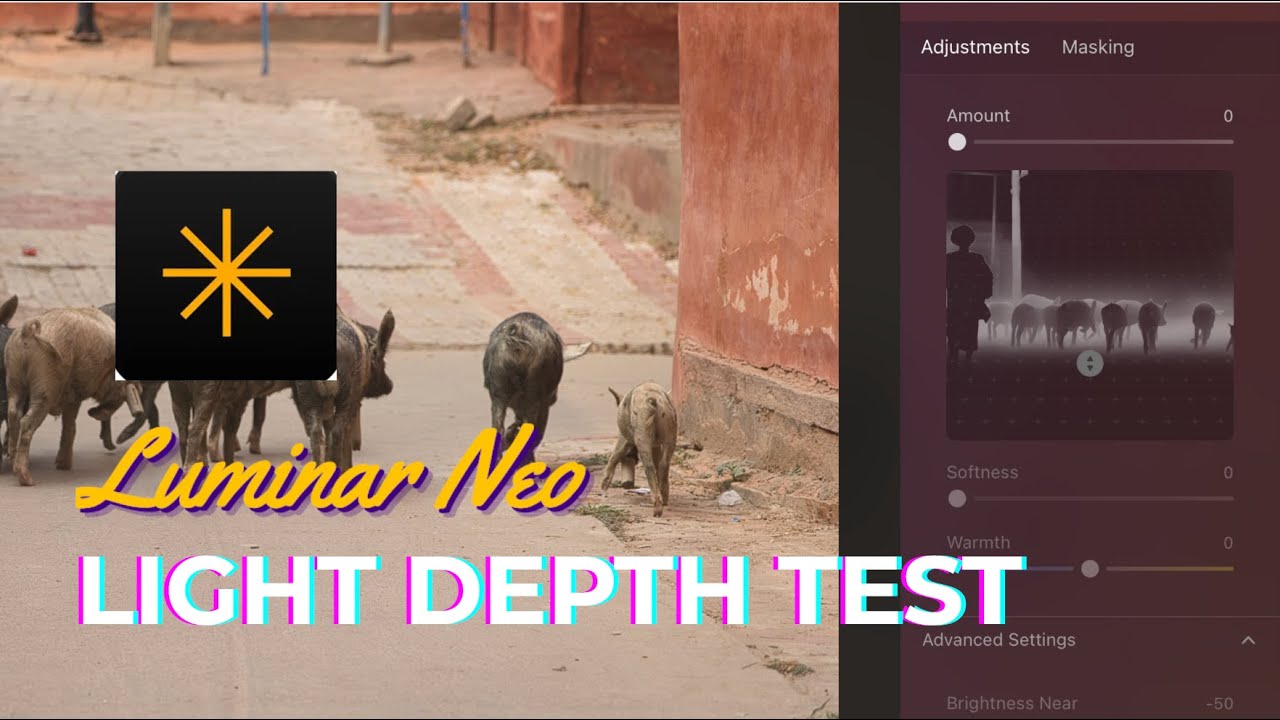 Luminar Neo Light Depth Quick Test - YouTube