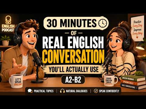 30 Minutes of Real English Conversation You'll Actually Use (A2-B2)