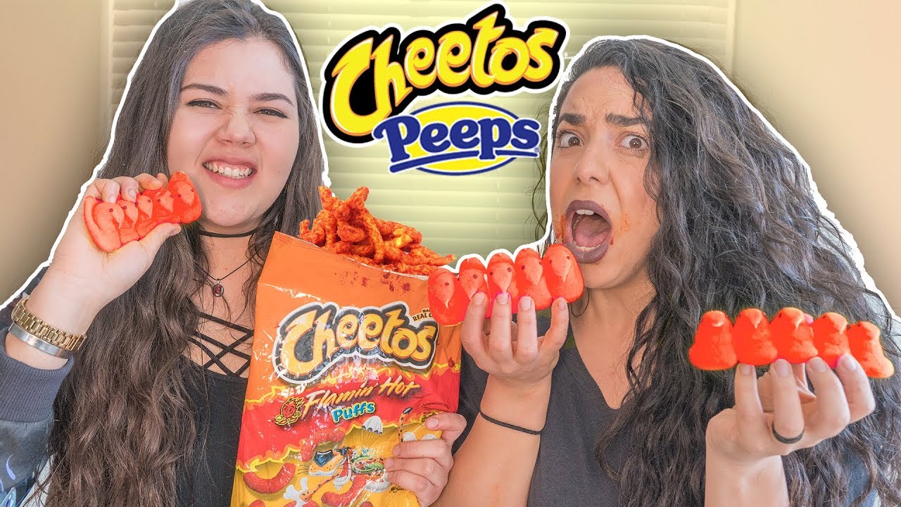 Hot Cheetos Peeps Challenge! - YouTube