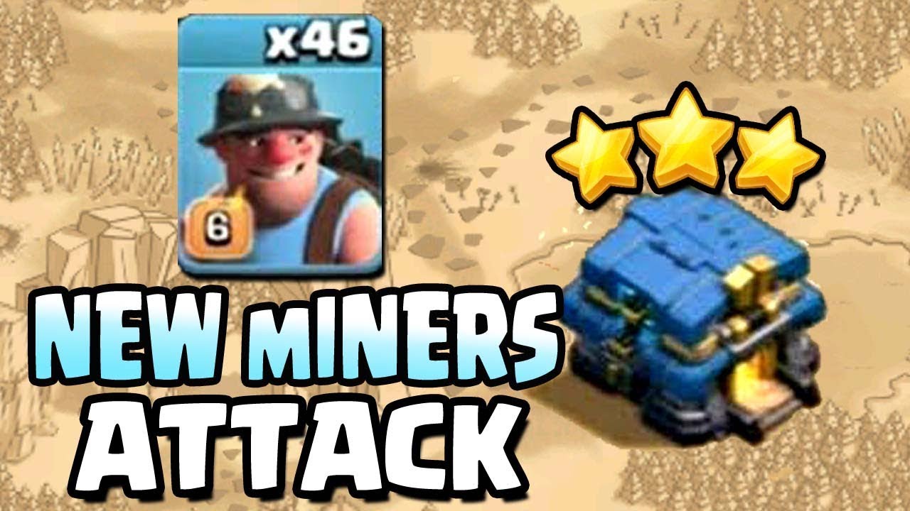 32 Max Miner vs MAX TOWN HALL 12! TH12 Mass Miner 3 Star Attack ...