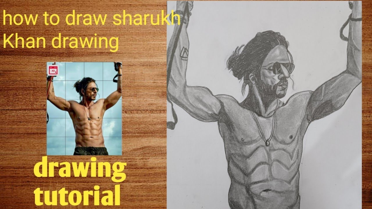 how to draw Shahrukh Khan drawing ️| step by step drawing tutorial 🎨 ...