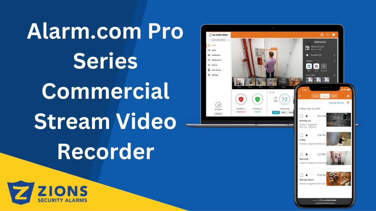 Alarm.com Pro Series Commercial Stream Video Recorder - YouTube