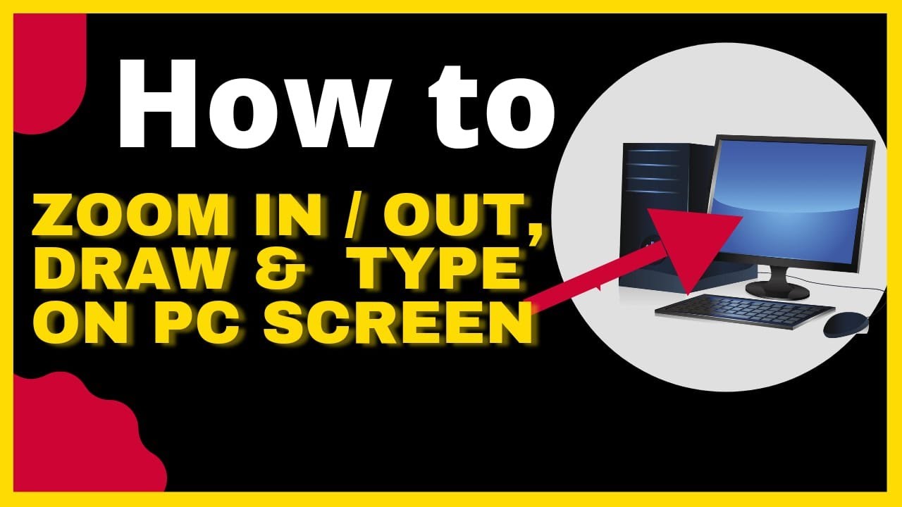 How to Zoom, Draw & Type on PC Screen 2021 | PC Screen Par Zoom, Draw ...