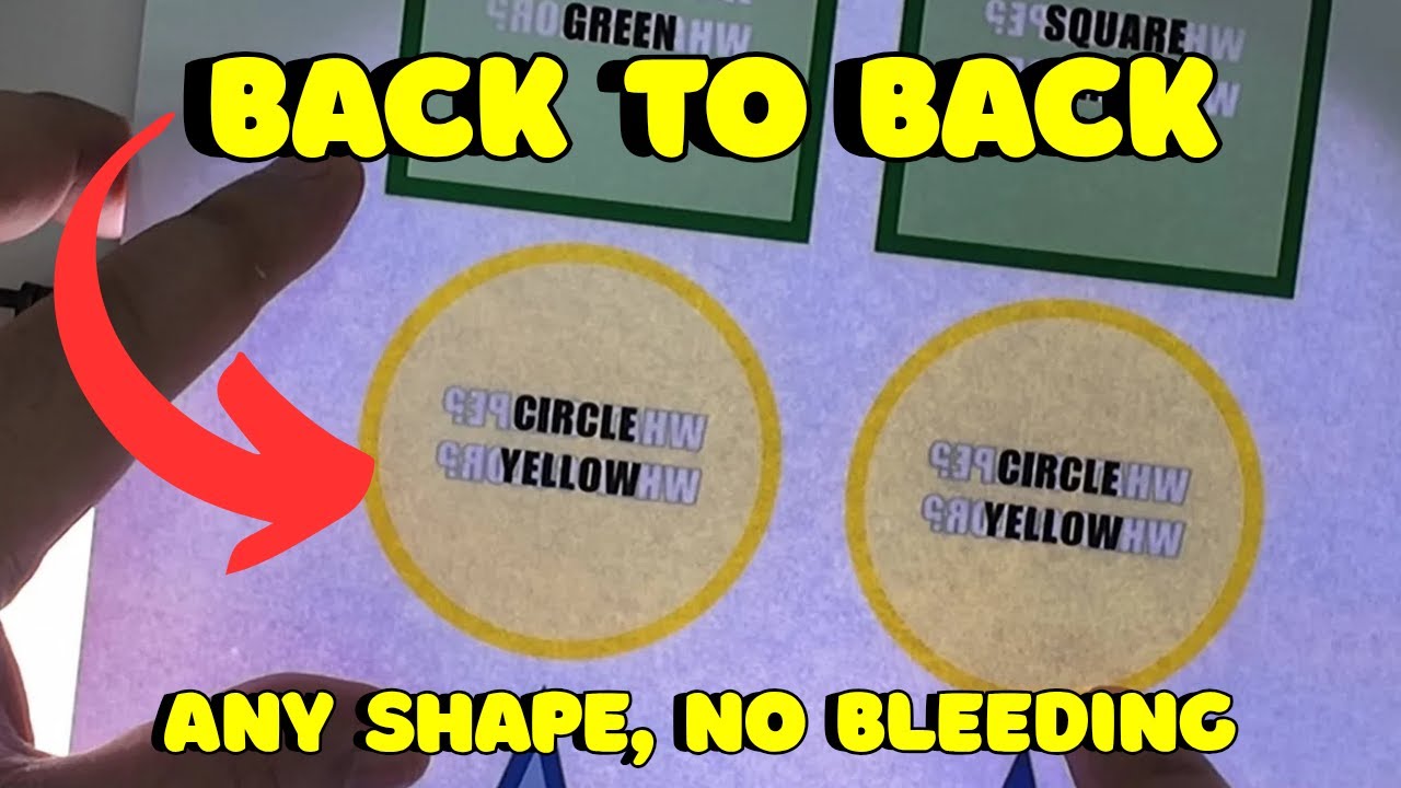 BACK TO BACK PRINTING TUTORIAL ANY PRINTER | ANY SHAPE ANY SIZE | The ...