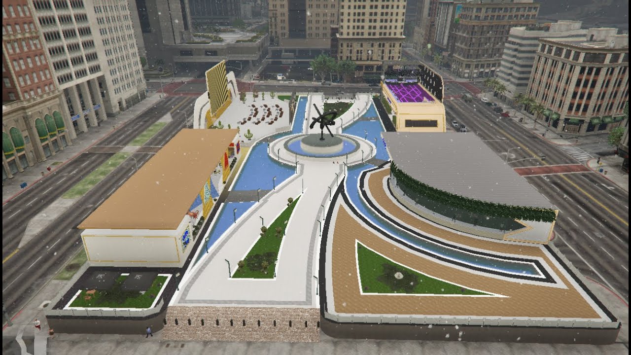الحديقة الملكية تصميم 3d بالكامل الاصدار fivem 3d map [NA1] - YouTube
