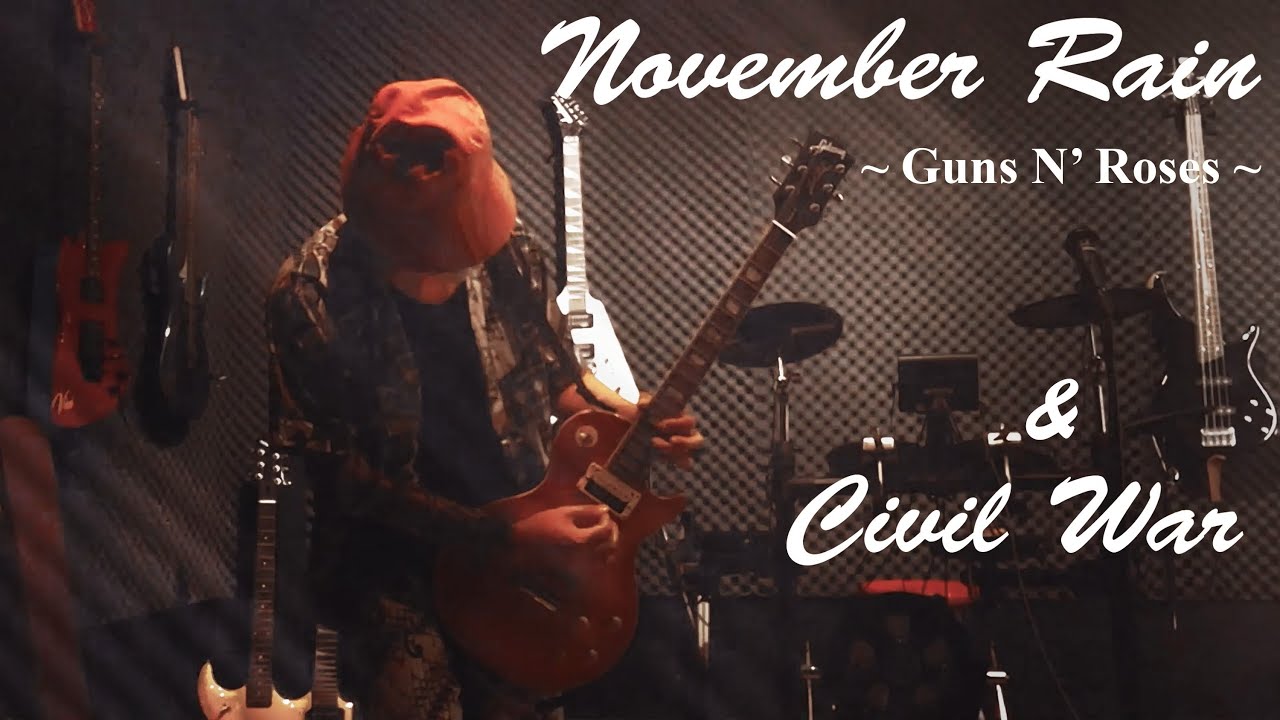 Guns N' Roses - November Rain + slash's solo + Civil War (guitar cover ...