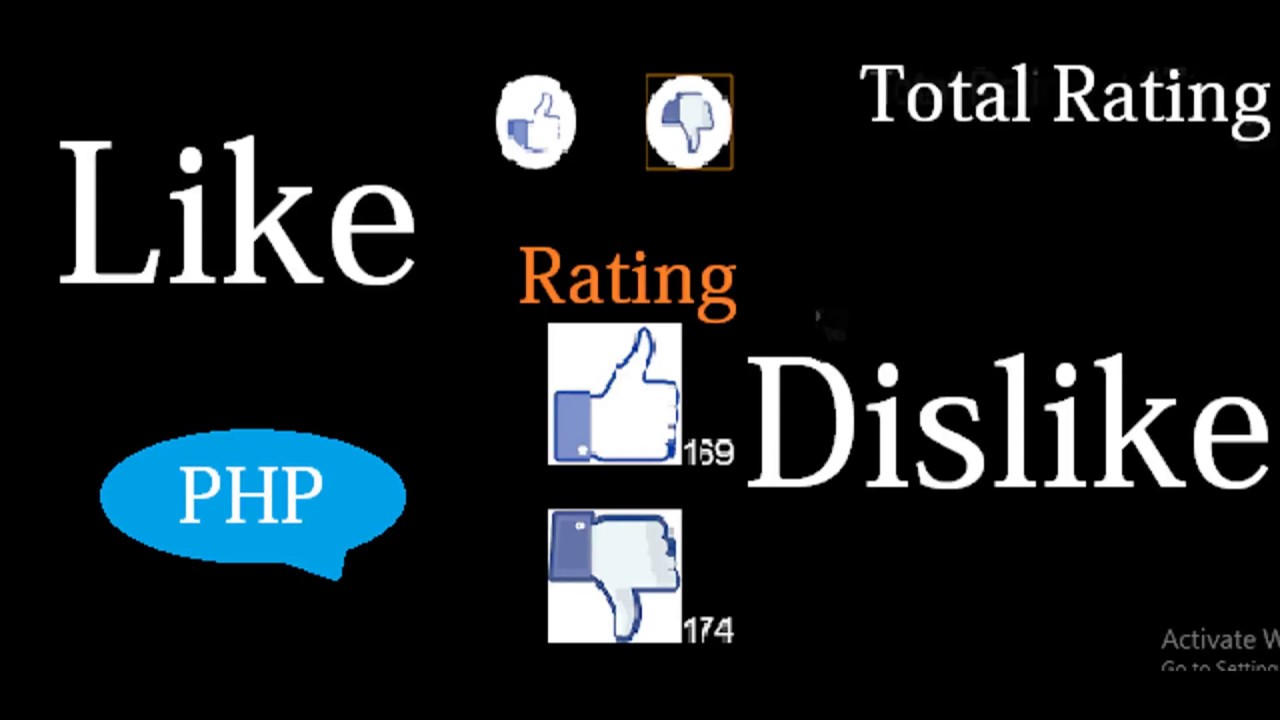 Like dislike using php - YouTube