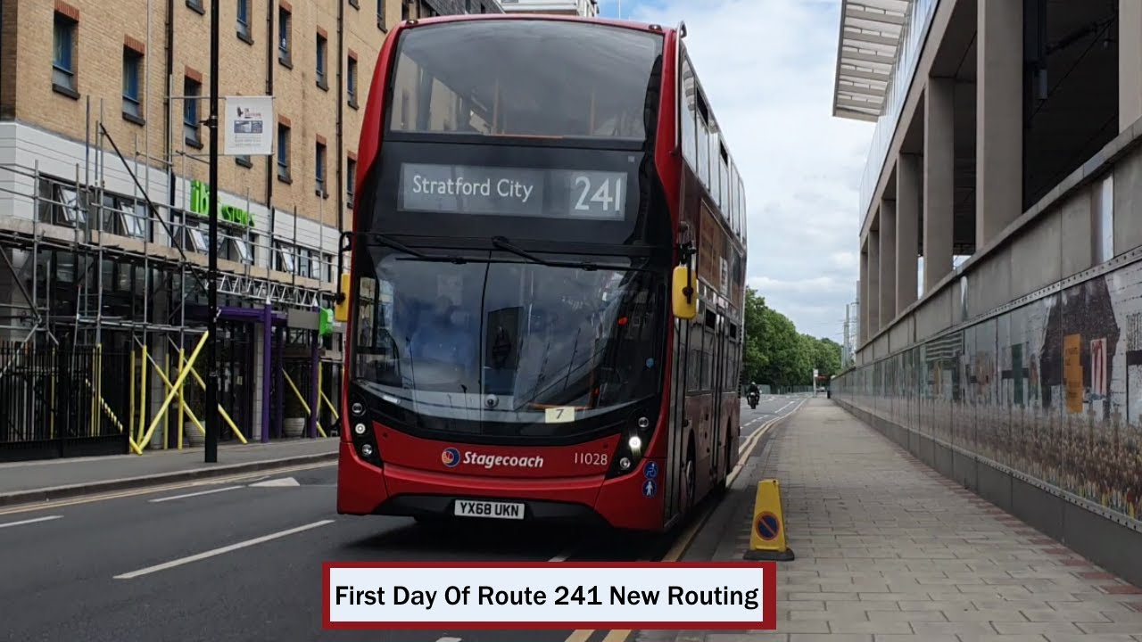 First Day Of Route 241 New Routing - YouTube