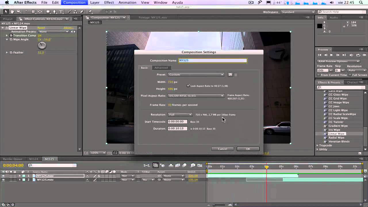 After Effects Básico Pt.5 - Edicion Lineal - YouTube