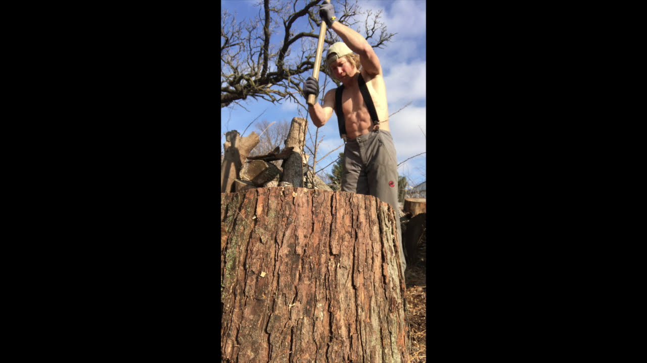 Splitting Logs With A Sledge Hammer (how to build true strength) with ...