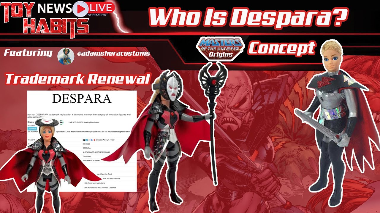 Who Is Despara? Masters of the Universe Trademark Renewal and MOTU ...