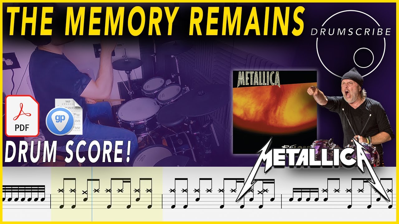 The Memory Remains - Metallica | DRUM SCORE Sheet Music | #333 ...