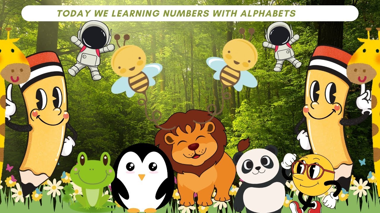 Today we learning numbers with alphabets,kids basic alphabet learning ...