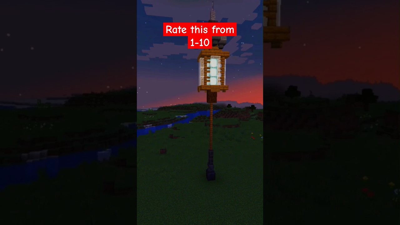 Minecraft Realistic Street Light🚨 #shorts #minecraft #minecraftbuild ...