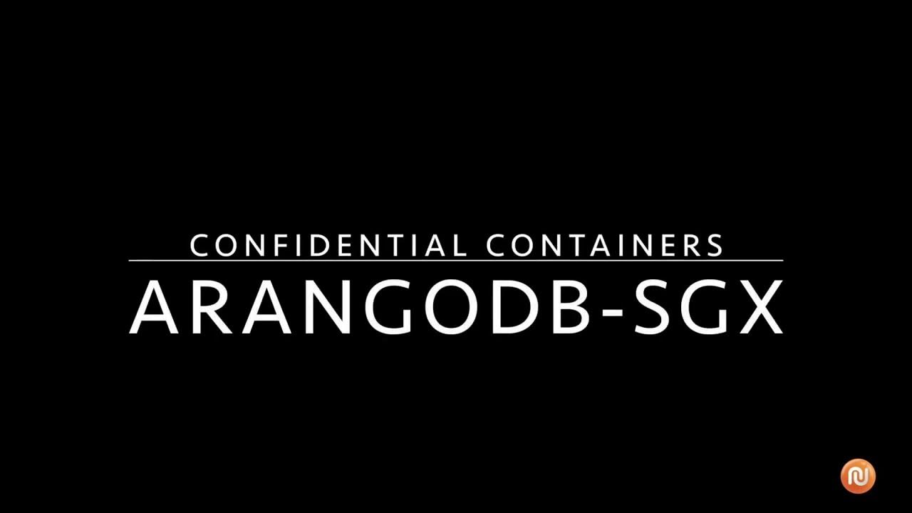 Enclaive's Confidential Container in Use: ArangoDB Data-in-Use Encryption - YouTube