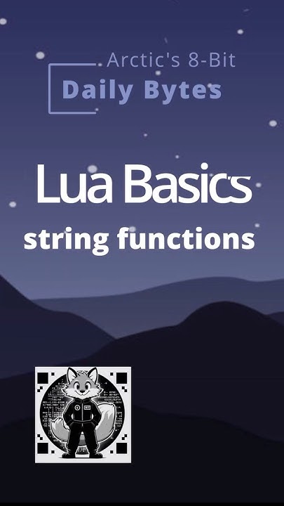 LUA Basics - string functions - YouTube