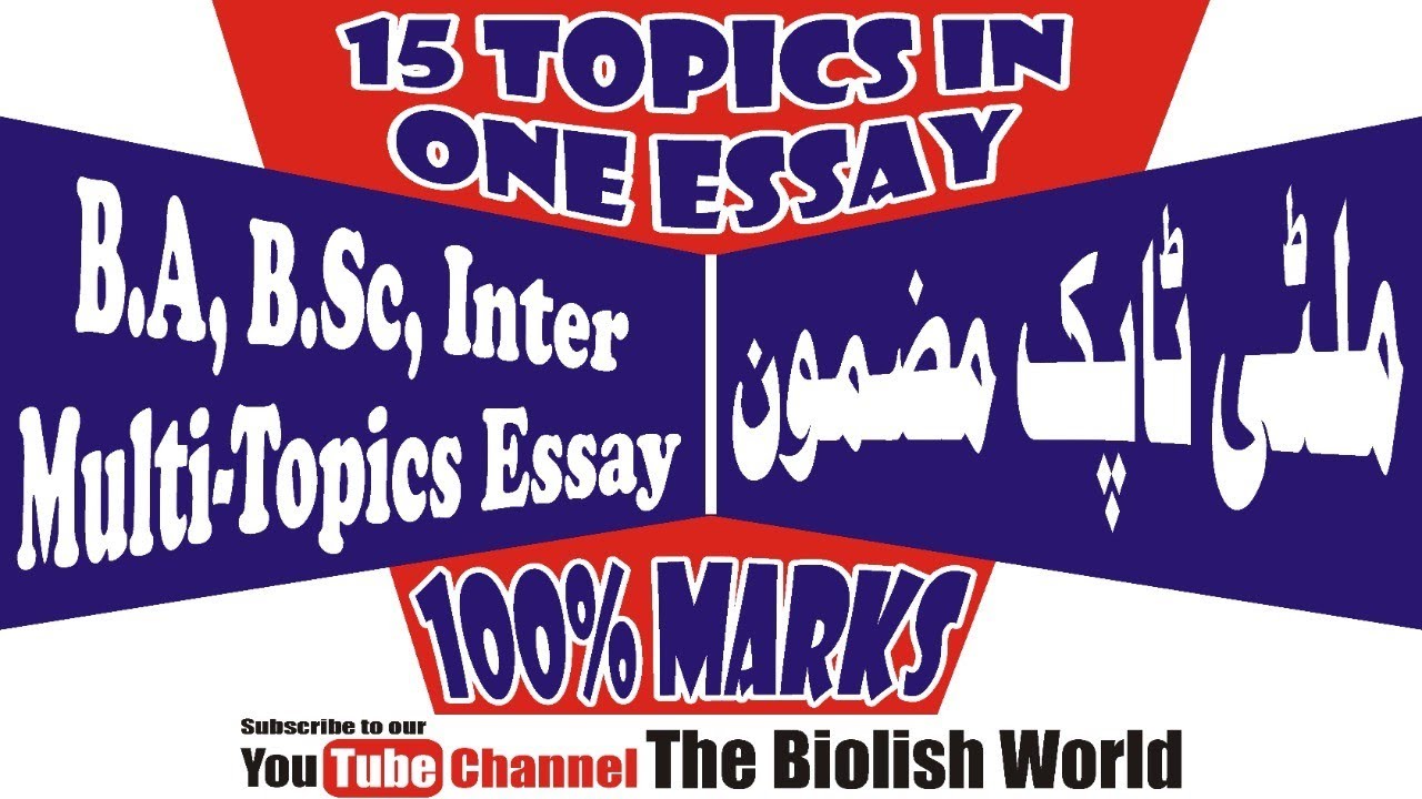 Multi Topic English Essay | BA 2 | BSc 2 | Intermediate 2 ...