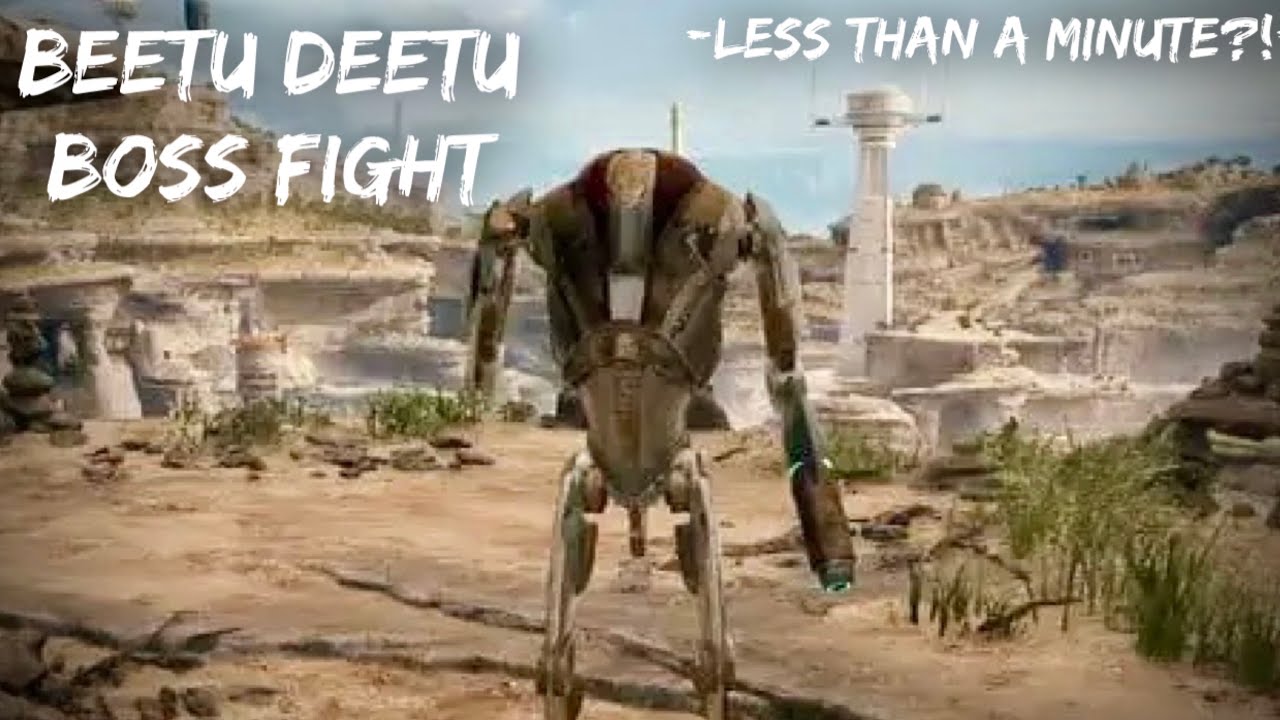 STAR WARS Jedi: Survivor- Beetu Deetu Boss Fight- Less Than A Minute ...