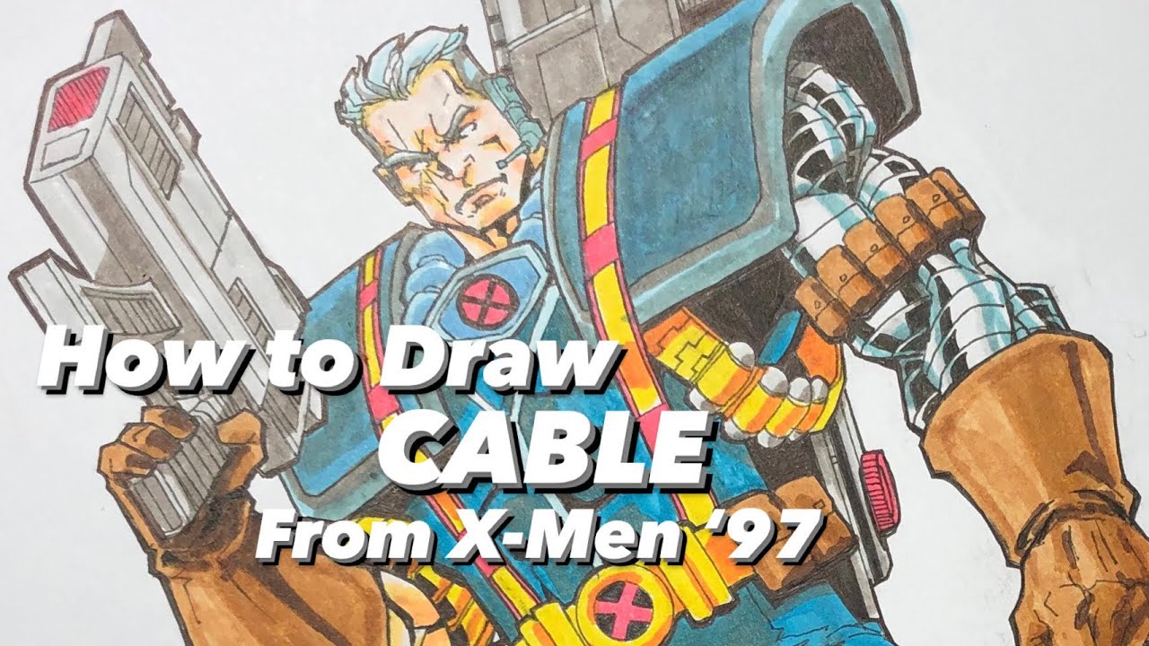 How to Draw Cable From X-Men ‘97 - YouTube
