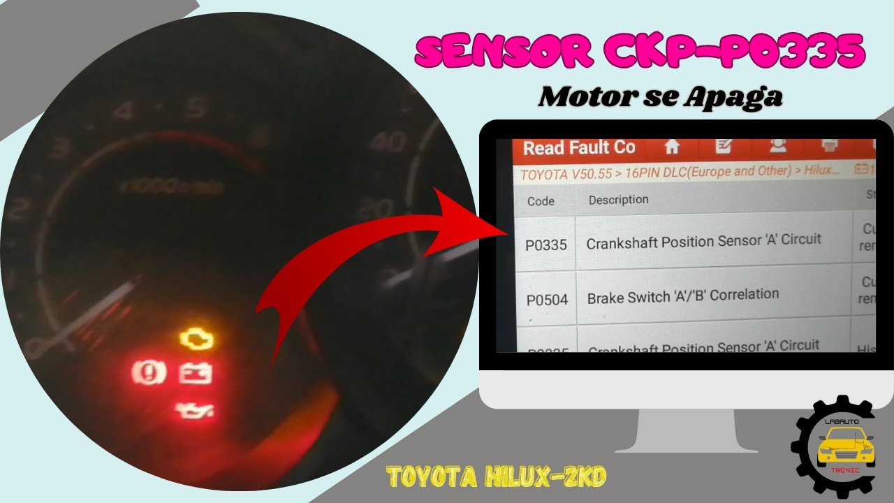 NO PRENDE TOYOTA HILUX CRDI MOTOR 2KD-CODIGO P0335 - YouTube