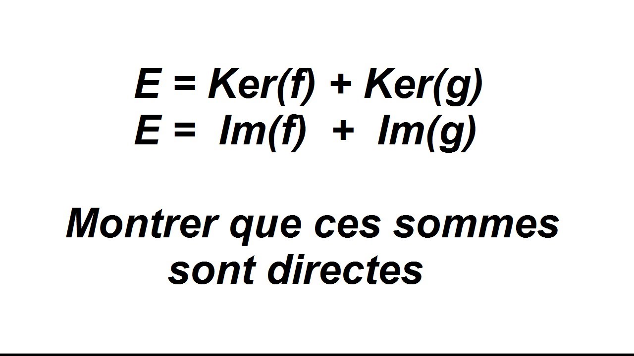 Formule de Grassmann : application - exercice corrigé - YouTube