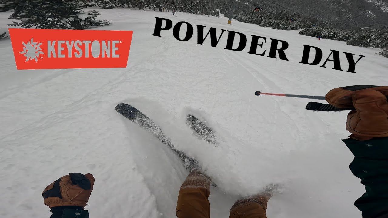 AWESOME Powder Day at Keystone Ski Resort | DEEP Powder Around! Super ...