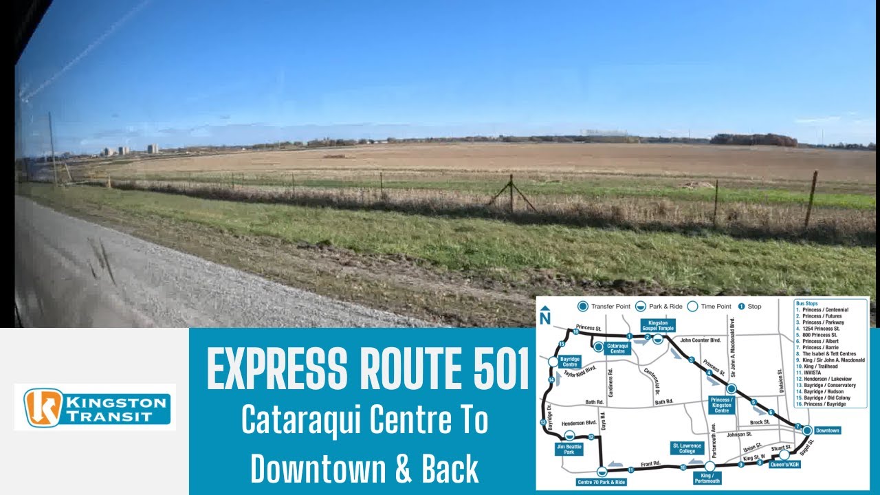 Kingston Transit Express Route 501 - Cataraqui Centre To Downtown ...