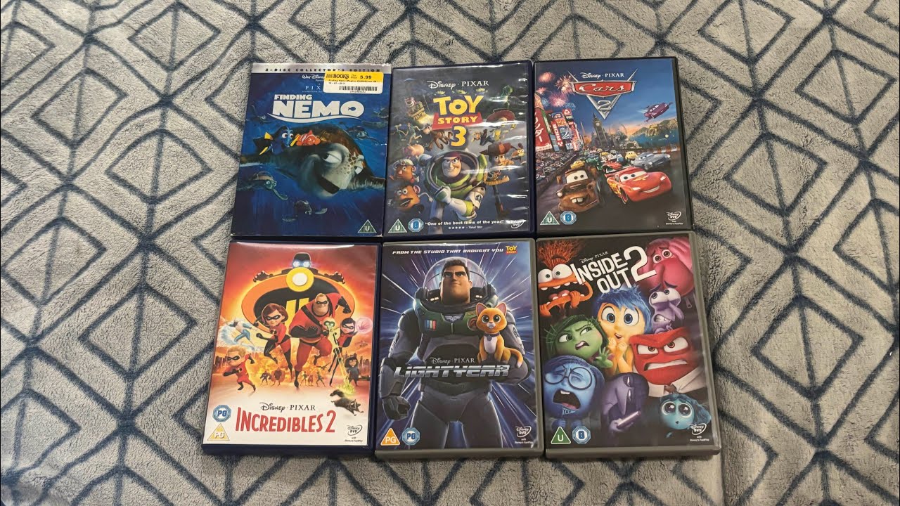 My Pixar UK DVD Collection For August 2025 Edition - YouTube