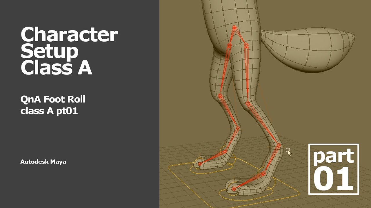 Character Setup : QnA Foot Roll cA pt01 - YouTube
