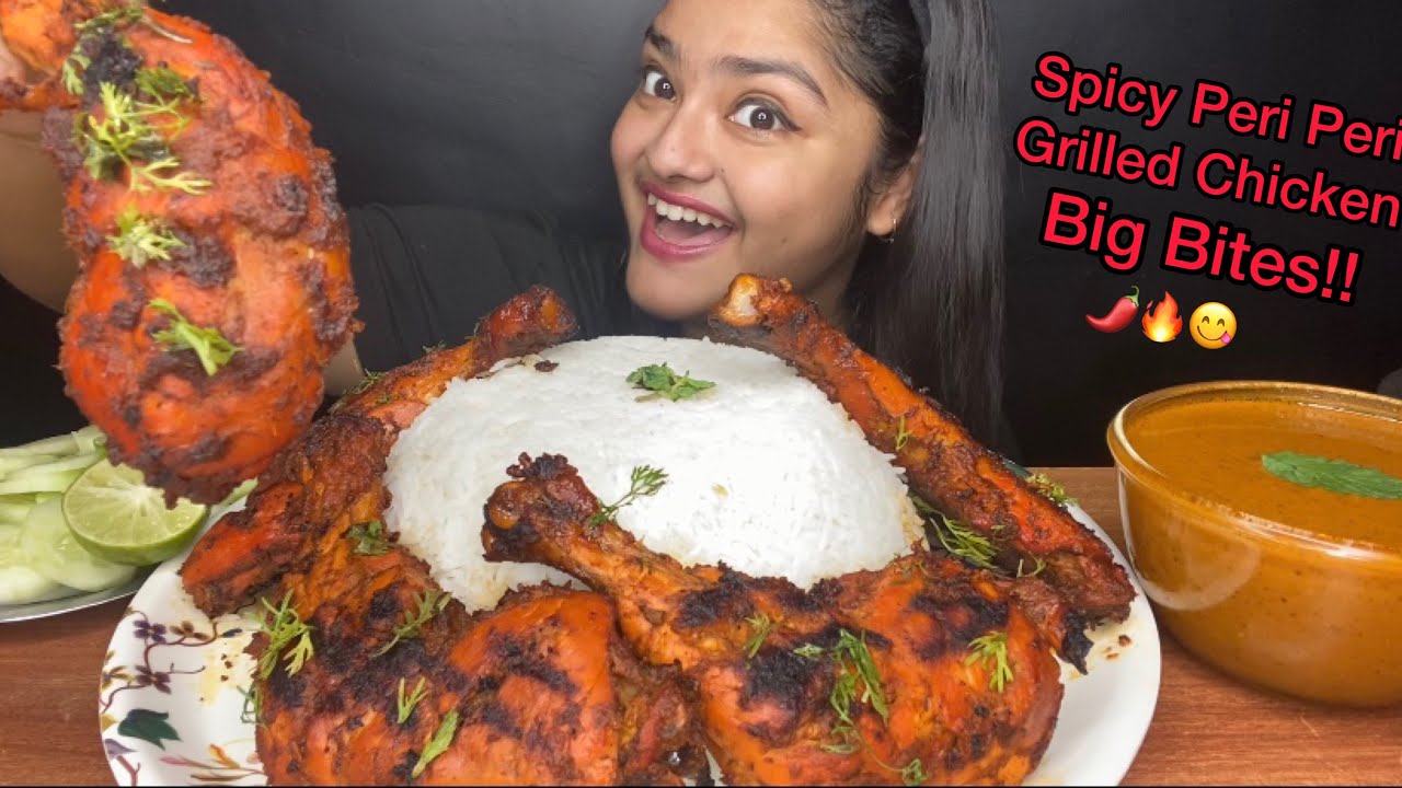 SPICY PERI PERI GRILLED CHICKEN 🔥WITH SPICY CURRY AND BASMATI RICE ...