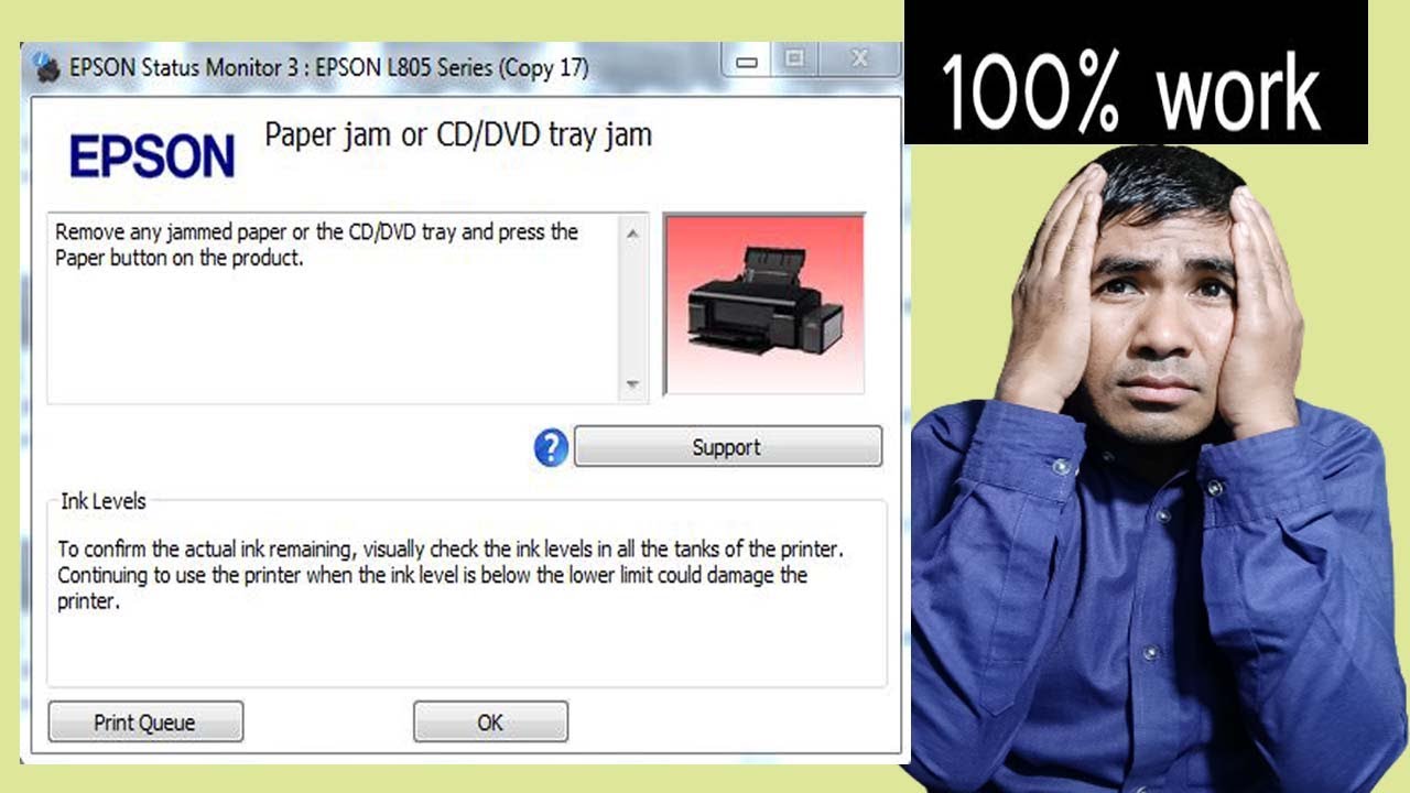 How To Solve Paper Jam Or CD DVD Tray Jam In Epson L805 L800 paper how-to-solve-paper-jam-or-cd-dvd-tray-jam-in-epson-l805-l800-paper