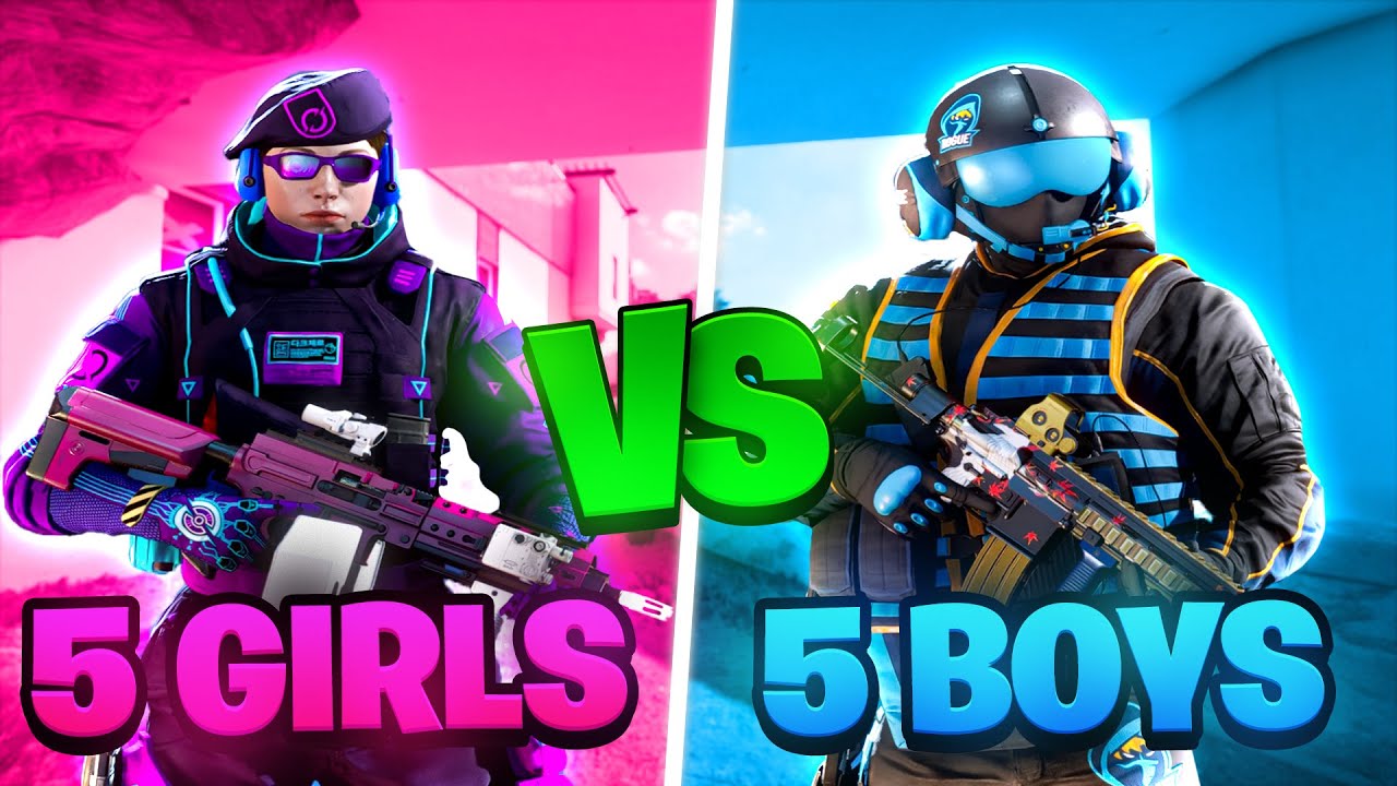 Can Champion E-Girls Beat Champion E-Boys? - RAINBOW SIX SIEGE - YouTube