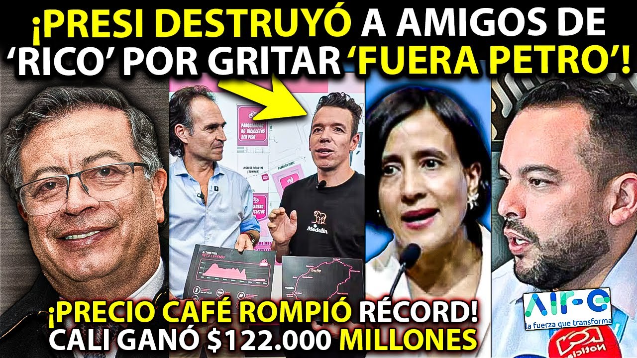 Petro DESTROZÓ a los 'Fuera Petro' amigos de 'Rigo' ¡Café rompe récord ...