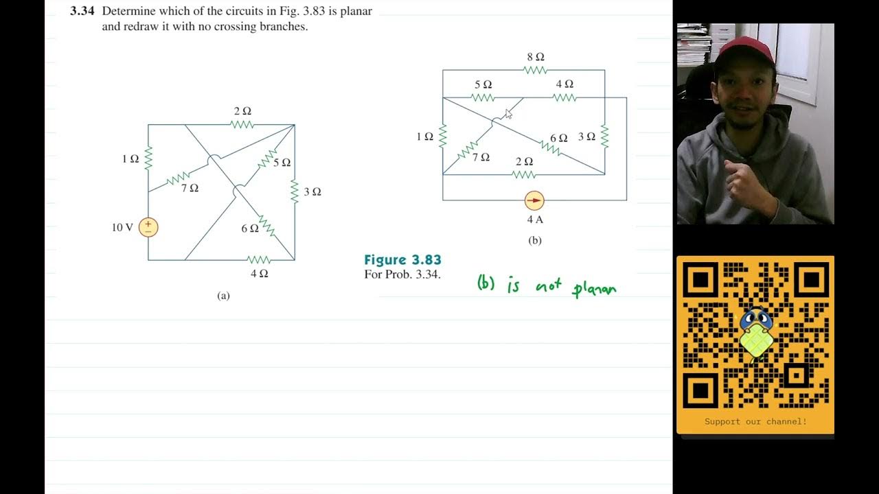 Problem 3.34 Fundamental of Electric Circuits (Alexander/Sadiku) 5th Ed - Planar Circuit - YouTube