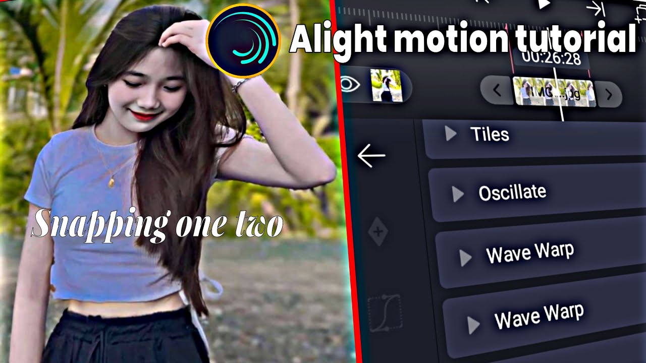 Snapping one two || Alight motion tutorial video - YouTube