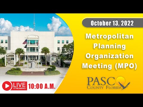 10.13.2022 Pasco Metropolitan Organization Meeting (MPO) - YouTube