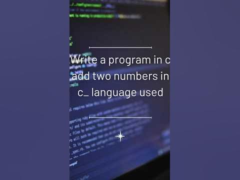 sum of two numbers in c_language #programing_tutorial #programinc #progamer #basicprogramming ...